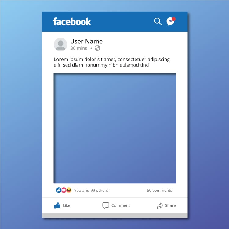 Meta Facebook Personalised Social Media Selfie Photo Frame Party Photos 